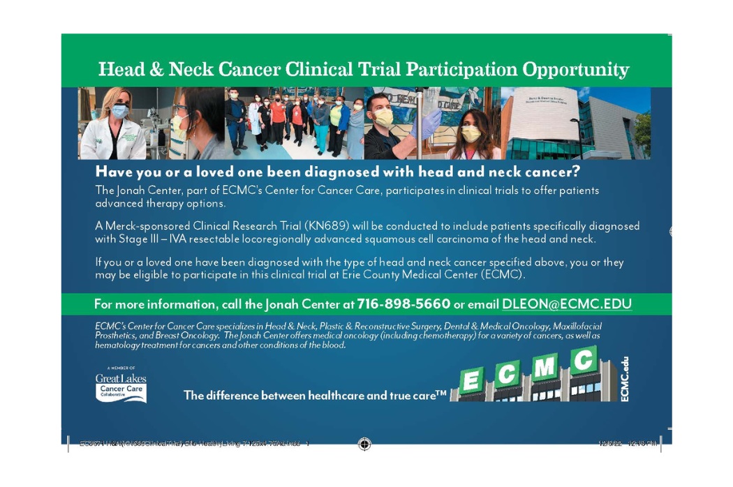 Clinical Trials for Head and Neck Cancer Patients - Buffalo Healthy ...