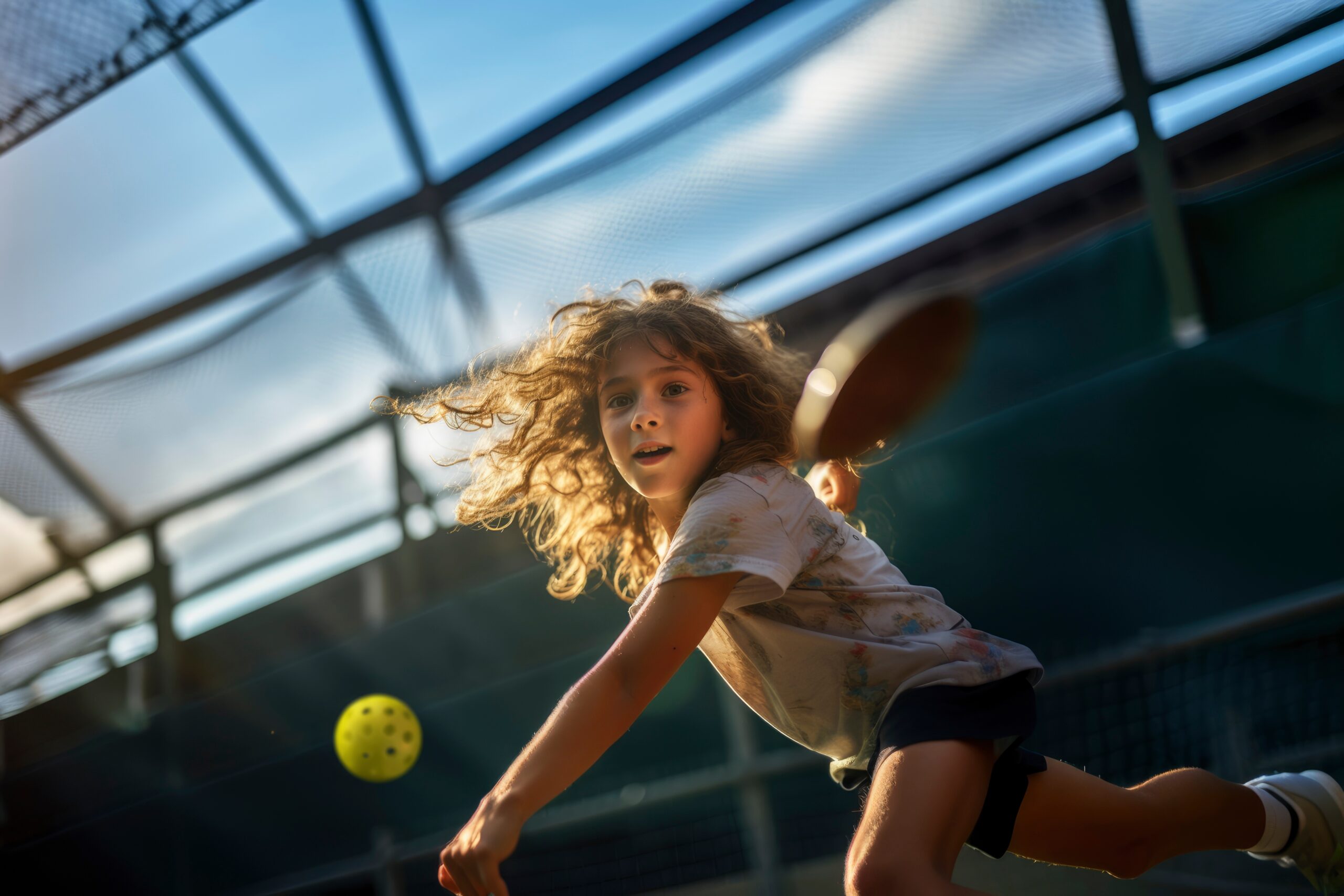 kids playing a game of pickle ball. generative ai - Buffalo Healthy ...
